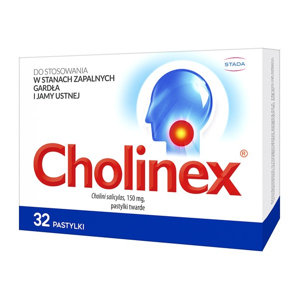 Cholinex, 150 mg, pastylki do ssania, 32 szt. - aptelia.pl