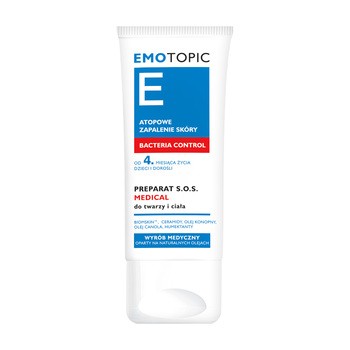 Emotopic Bacteria Control, preparat S.O.S. Medical, do twarzy i ciała ...