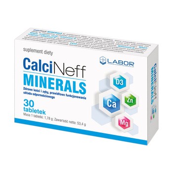 CalciNeff Minerals, tabletki, 30 szt. - aptelia.pl