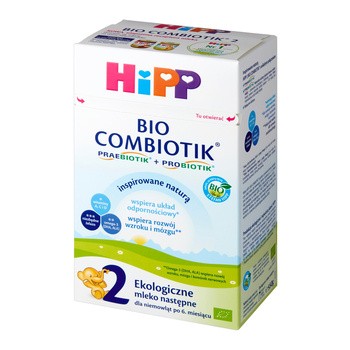 HiPP 2 BIO Combiotik, mleko następne, 6 m+, proszek, 550 g - aptelia.pl
