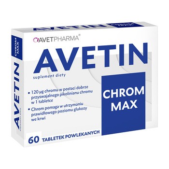 Avetin Chrom Max, tabletki, 60 szt. - aptelia.pl